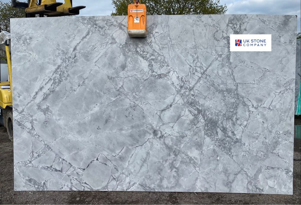 Bianco Eclipse Polished Quartzite 2cm Block No – 6151 – UK Stone Company