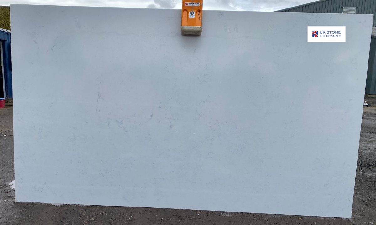 Blanco Carrara Shimmer Super Jumbo Quartz 2cm – UK Stone Company